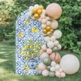 Arch Backdrop Cover 7.2FT Farm Lemon Fruit Leaves Stretch Spandex Arch ...