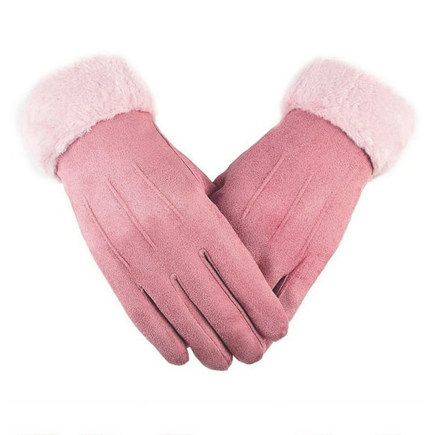 SHTUUYINGG Winter Warm Touchscreen Gloves Women's Fleece Lining Texting ...