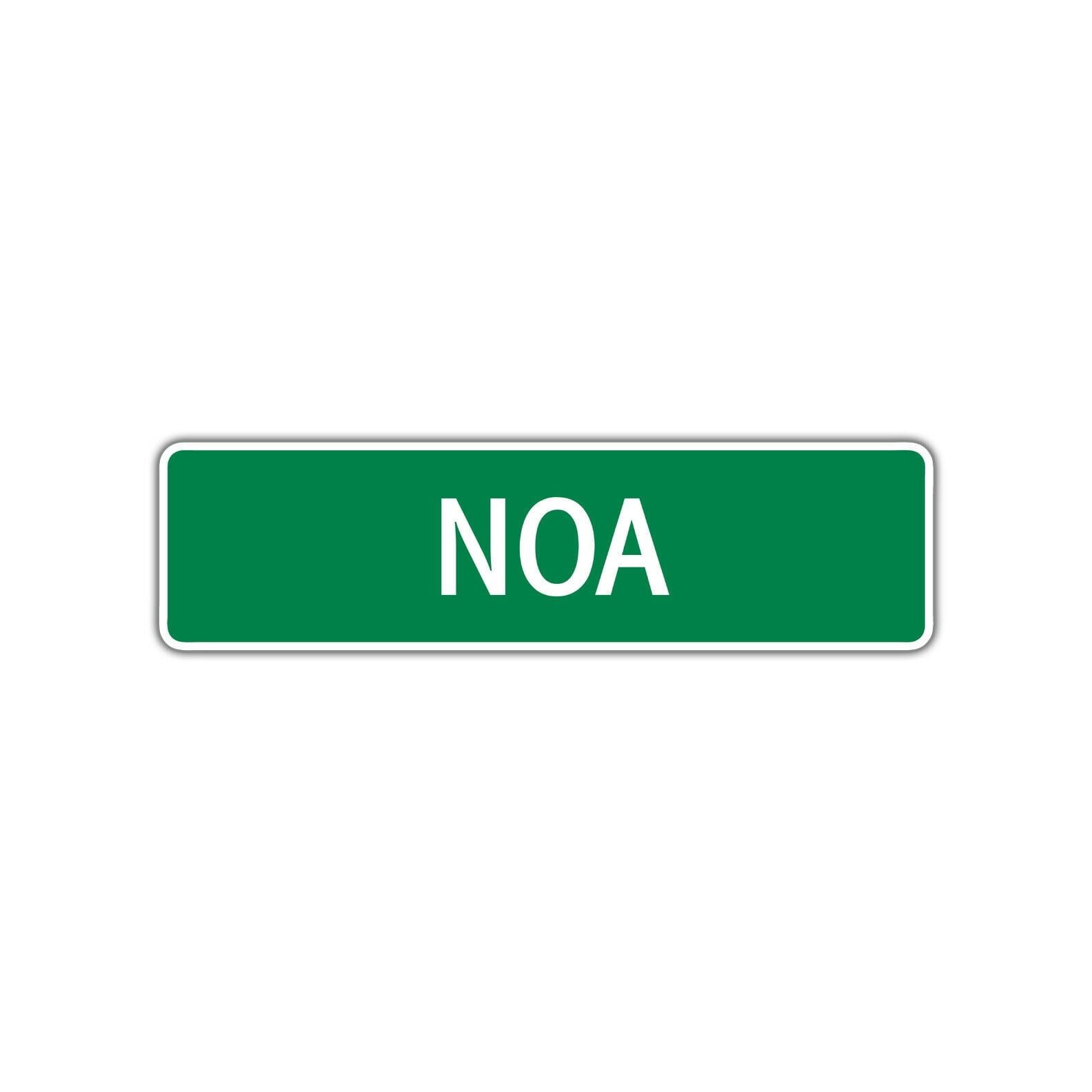 Noa Girls Children Name Letter Printed Label Indoor Outdoor Unique ...
