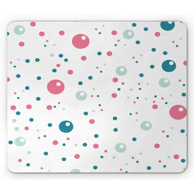 Abstract Mouse Pad, Bubble Like Big and Little Polka Dots in Pastel ...