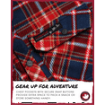 CANADA WEATHER GEAR Men's Plaid Shirt - Polar Fleece Long Sleeve Button ...