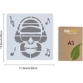 1sheet PET Plastic Drawing Painting Stencils Templates Square Creamy ...