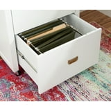 Linon Lakelyn 2-Drawer Rolling File Cabinet, White Finish - Walmart.com