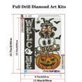 Welcome Halloween Diamond Painting Kits for Adults Beginners,5D Cat ...