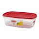 Rubbermaid Easy Find Lids Food Storage Container, Large with Red Lid, 2 ...