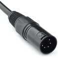 3 Pin XLR Female to 5 Pin XLR Male Audio for Microphone DMX Stage Light ...