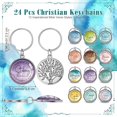 24 Set Christian Gifts Keychains Bulk Mini Inspirational Religious ...