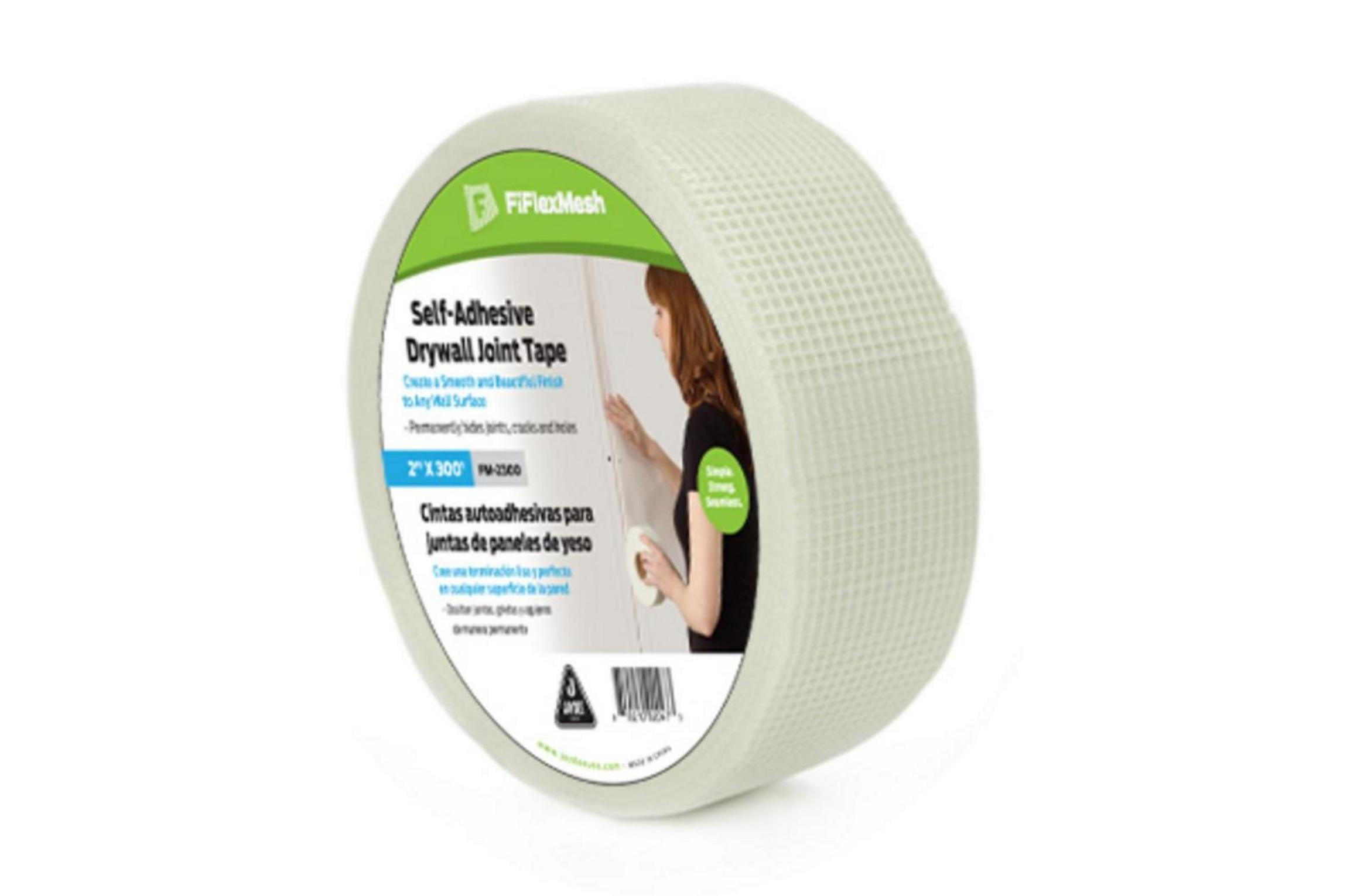 FiFlexMesh Fiberglass Drywall Mesh Tape 2 x300 White 12Pk Walmart fiflexmesh-fiberglass-drywall-mesh-tape-2-x300-white-12pk-walmart