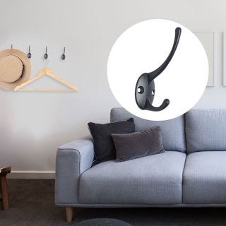 Coated Jumbo Hooks, Black, 4-Pack - Walmart.com