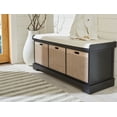 SAFAVIEH Small Entryway Wooden Sitting Landers 3 Drawer Storage Bench ...