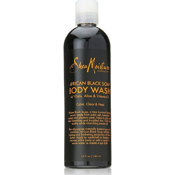 Shea Moisture African Black Soap Body Wash 13 Oz Pack Of 2 Walmart