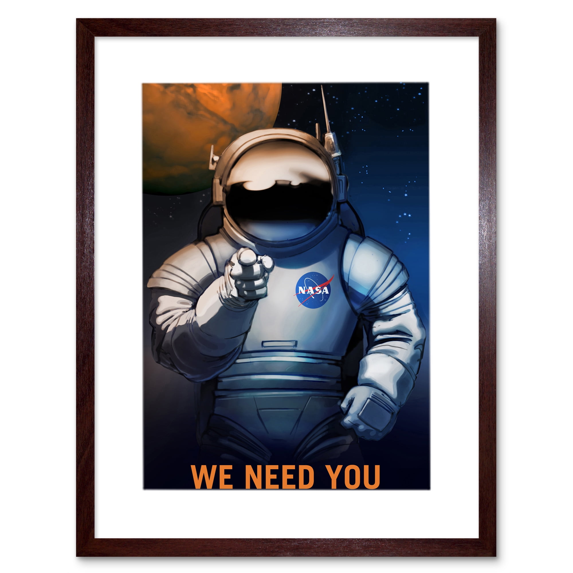 NASA Science Mars Exploration We Need You Astronaut Poster Space Travel ...