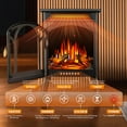 KISSAIR All-metal Electric Fireplace Heater 16", Frame Freestanding ...