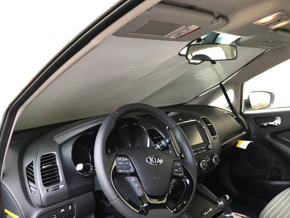 HeatShield, The Original Windshield Sun Shade, Custom-Fit for Kia Forte ...