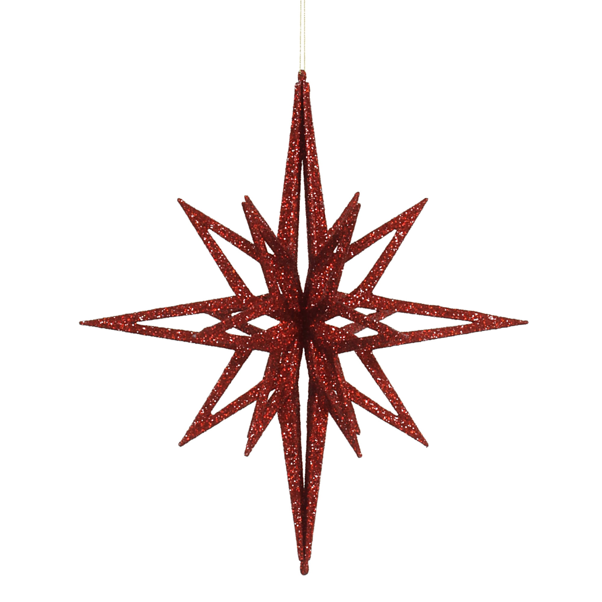 Vickerman 16" Red Iridescent Star Christmas Ornament - Walmart.com