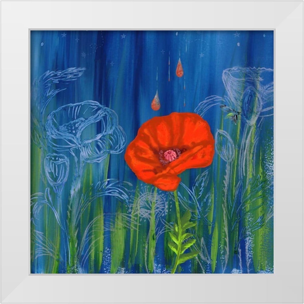 Longfellow Designs 26x26 White Modern Wood Framed Museum Art Print ...