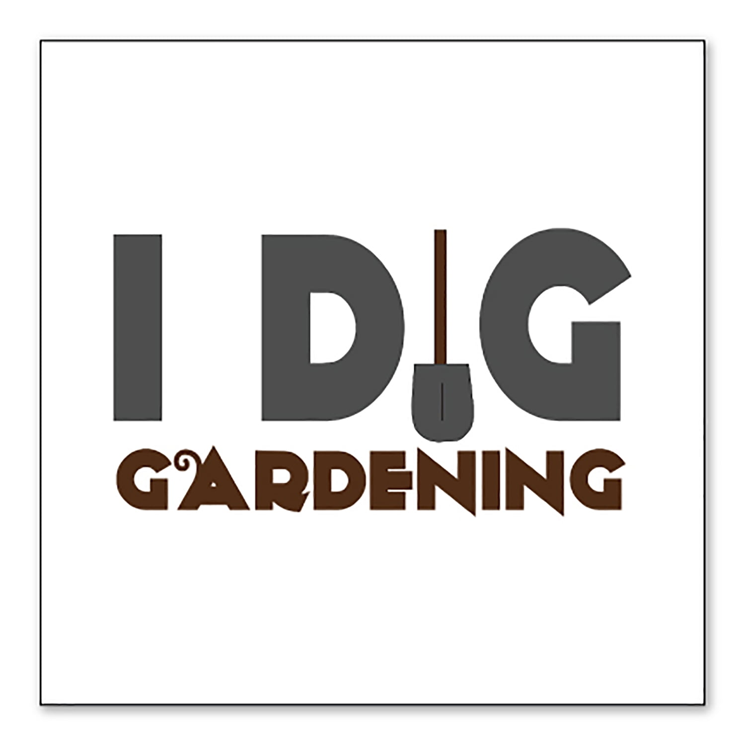 DistinctInk Custom Bumper Sticker - 10" x 10" Decorative Decal - White ...