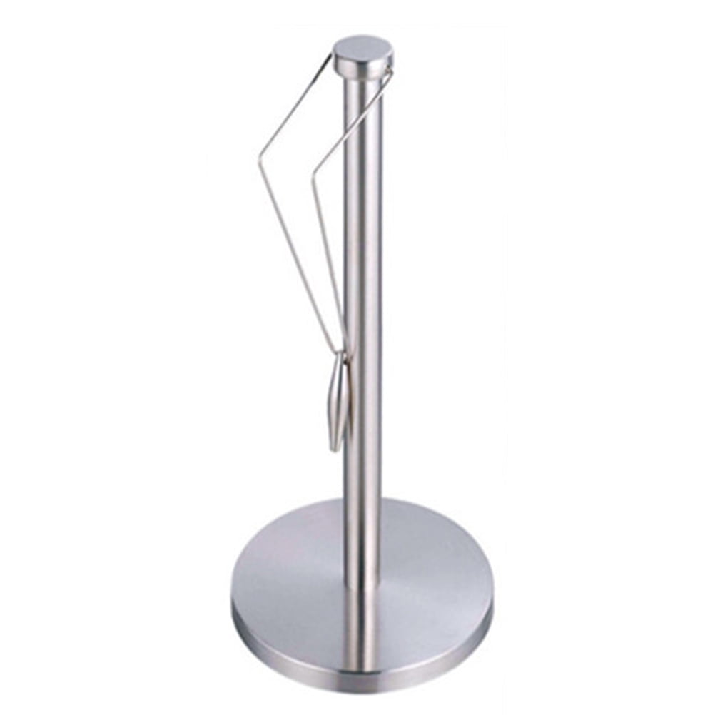 HOMEMAXS Multifunction Standing Paper Holder Stainless Steel Kitchen ...