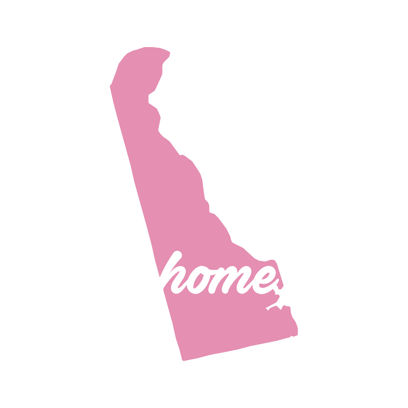 Delaware Home Sticker Decal Die Cut - Self Adhesive Vinyl ...