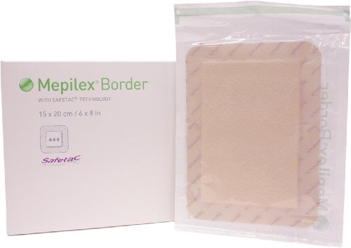 Mepilex Self-adherent Soft Silicone Bordered Foam Dressing 6"x 8" Box ...