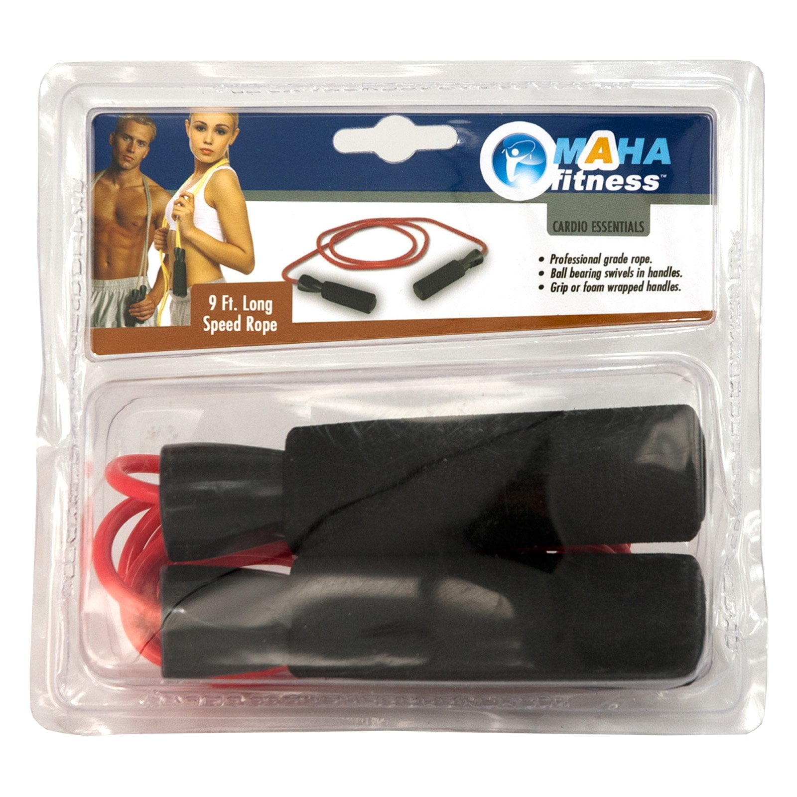 Maha Fitness Plastic Jump Rope With Foam Handles (MF-200) - Walmart.com