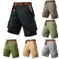 Lovskoo Cargo Shorts for Men Trendy Casual Multiple Pockets Cargo Work ...