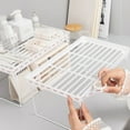 Stainless Steel Cleaning Towel Expandable Stacking Cabinet Shelf Rack S ... Stainless Steel Cleaning Towel Expandable Stacking Cabinet Shelf Rack S ...
