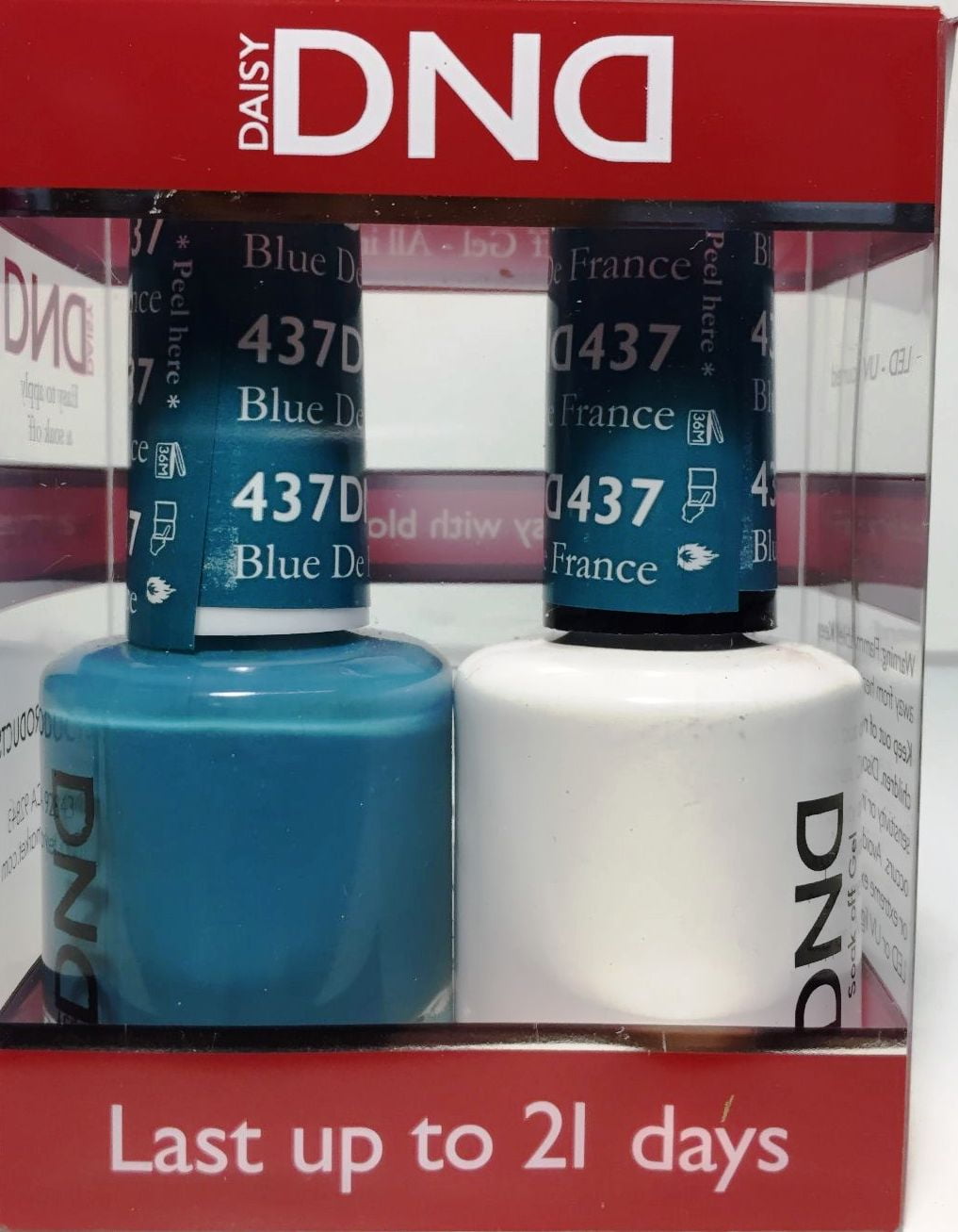 DND Nail Polish Gel & Matching Lacquer Set (437 - Blue De France ...