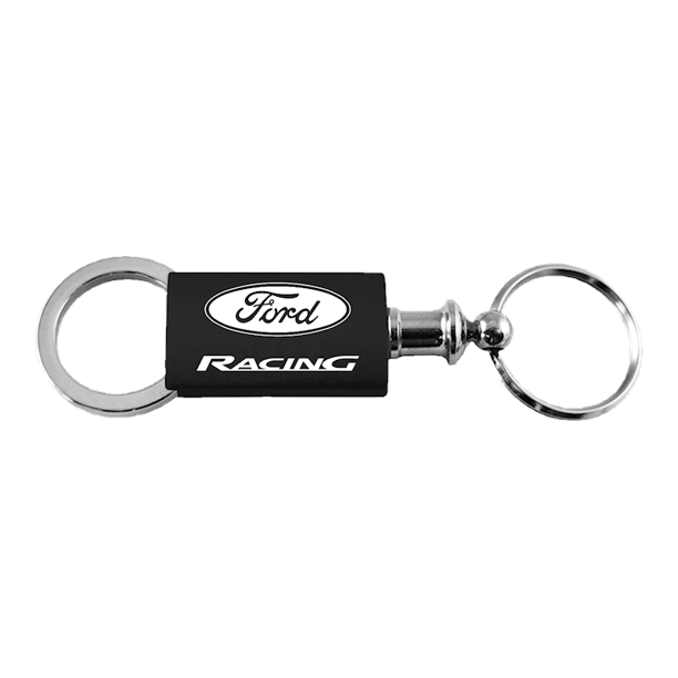 Au-TOMOTIVE GOLD Ford Racing Black Anodized Aluminum Valet Key Fob ...
