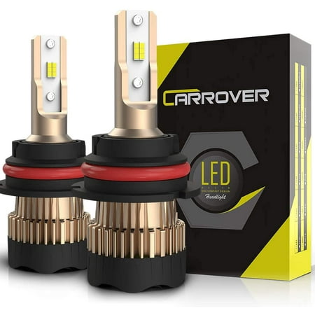 9004 HB1 LED Bulbs, uertd 60W 12000Lumens Extremely Bright 6000K CSP ...