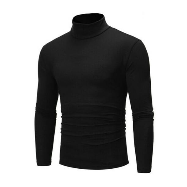 Amshibel Mens Turtleneck Sweater Slim Fit Lightweight Long Sleeve