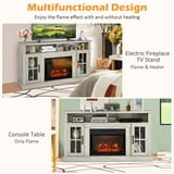 Costway 58" Fireplace TV Stand W/ 1400W Electric Fireplace for TVs up ...