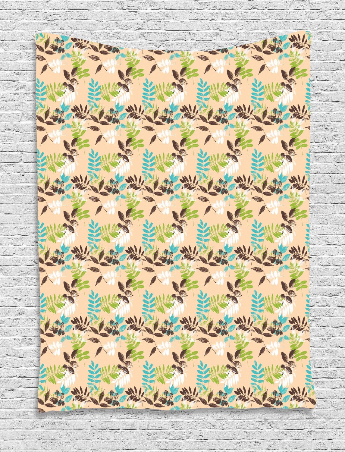 Nature Tapestry, Colorful Pattern of Leaves and Branches with Weathered ...