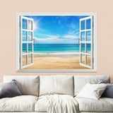 Wall26 Removable Wall Sticker/Wall Mural - Beautiful Summer Seascape ...