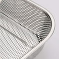 2 Pack Large Stainless Steel Colander Strainer, 6 Quart Mesh Vegetable ...