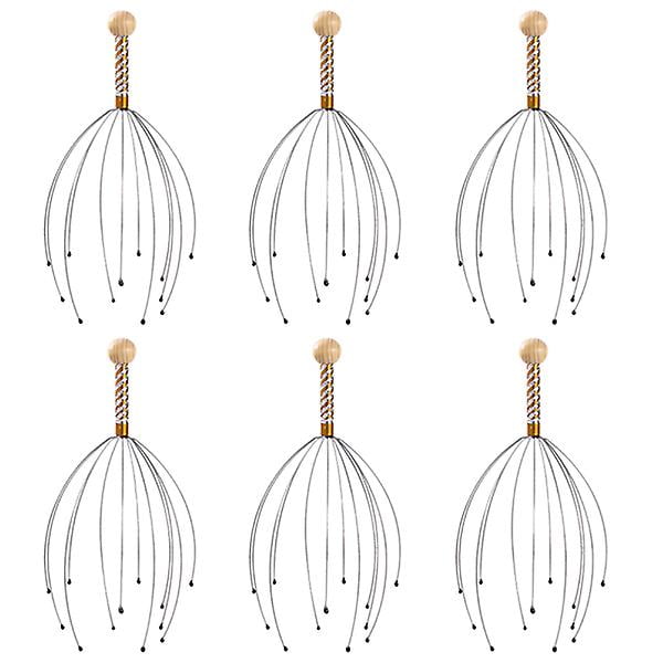 6pcs Head Massaging Tool Massager Octopus Head Massager Claw Massage ...