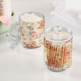 4PCS Clear Storage Jars Cotton Swabs Cans Translucent Plasticental ...