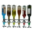 INTBUYING Wall Mounted Liquor Dispenser 6 Bottle Beverage Dispensers ...