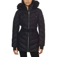 Michael Michael Kors Women's Chocolate Brown 3/4 Down Puffer Coat with Hood (S) - Walmart.com