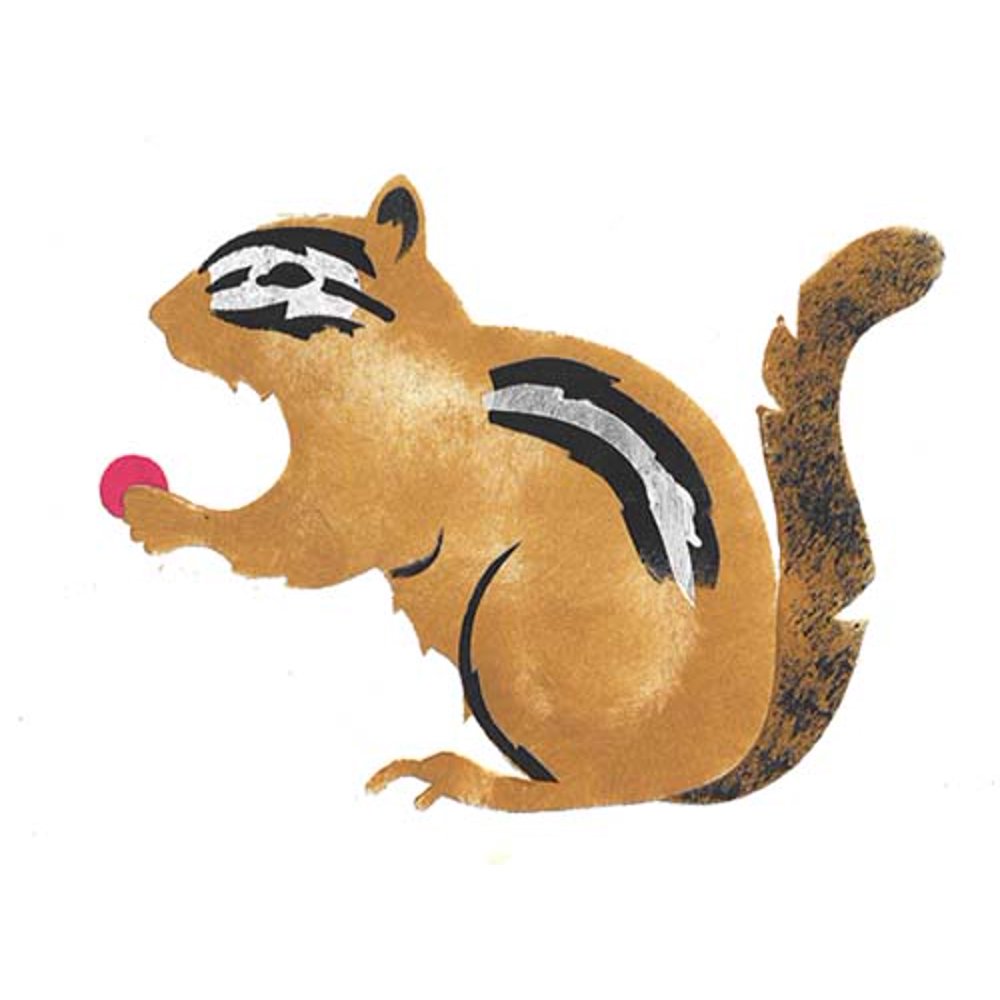 Chipmunk Wall Stencil SKU #1696 by Designer Stencils - Walmart.com ...