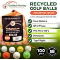 Golf Ball Monkey Hit Away Golf Balls Bulk 100 Pack with Mesh Bag ...