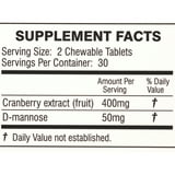 Uricalm Cranberry Daily Supplement - UTI Support, D-Mannose, Urinary ...