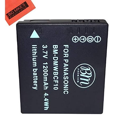 BM DMW-BCF10 Battery for Panasonic Lumix DMC-TS2 DMC-TS3 DMC-TS4 DMC-F2 ...
