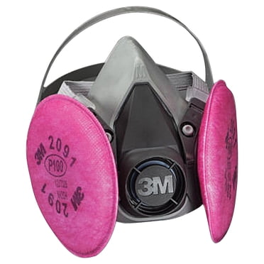 3M Half Facepiece Respirator Assembly 6391/07003(AAD), Large, with 3M ...