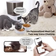 Crtynell Smart Camera Automatic Cat Feeder for 2 Cats, 5L Food ...