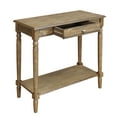 Convenience Concepts French Country Hall Table with Drawer and Shelf ...