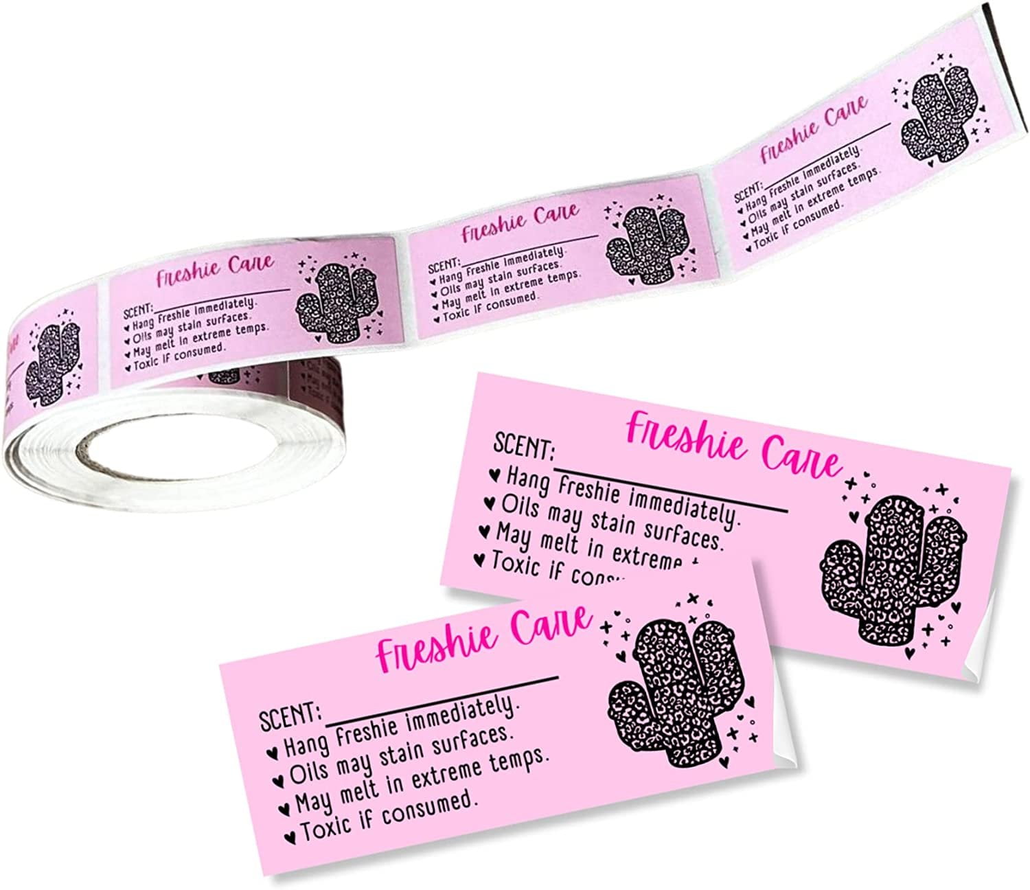 Freshie Care Instruction Card Sticker with Line to Write in Scent 350 ...