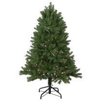 Northlight 4' Pre-Lit Sierra Noble Fir Artificial Christmas Tree, Clear ...