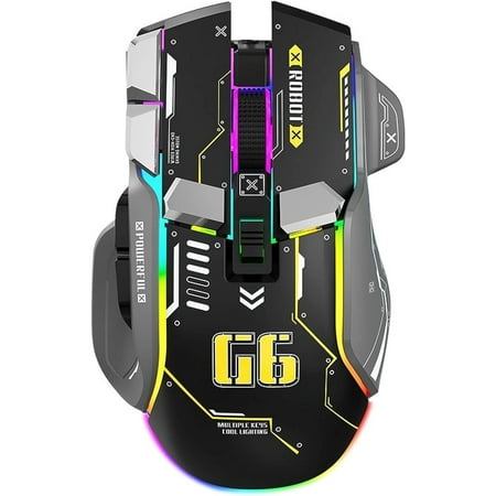 G6 Wireless Gaming Mouse, Bluetooth Mouse, 3-Mode Connection, Mecha ...