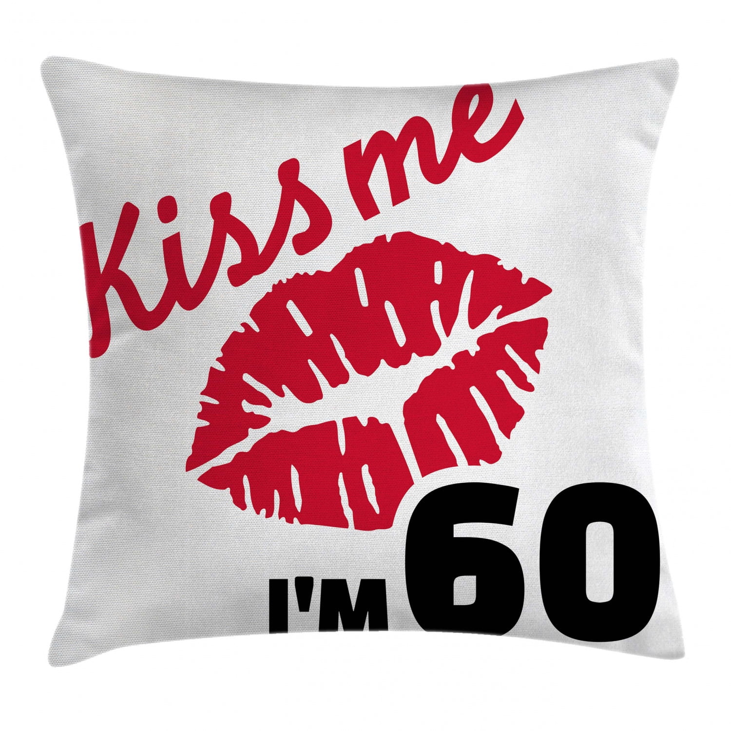 60th Birthday Decorations Throw Pillow Cushion Cover, Hot Sexy Party ...